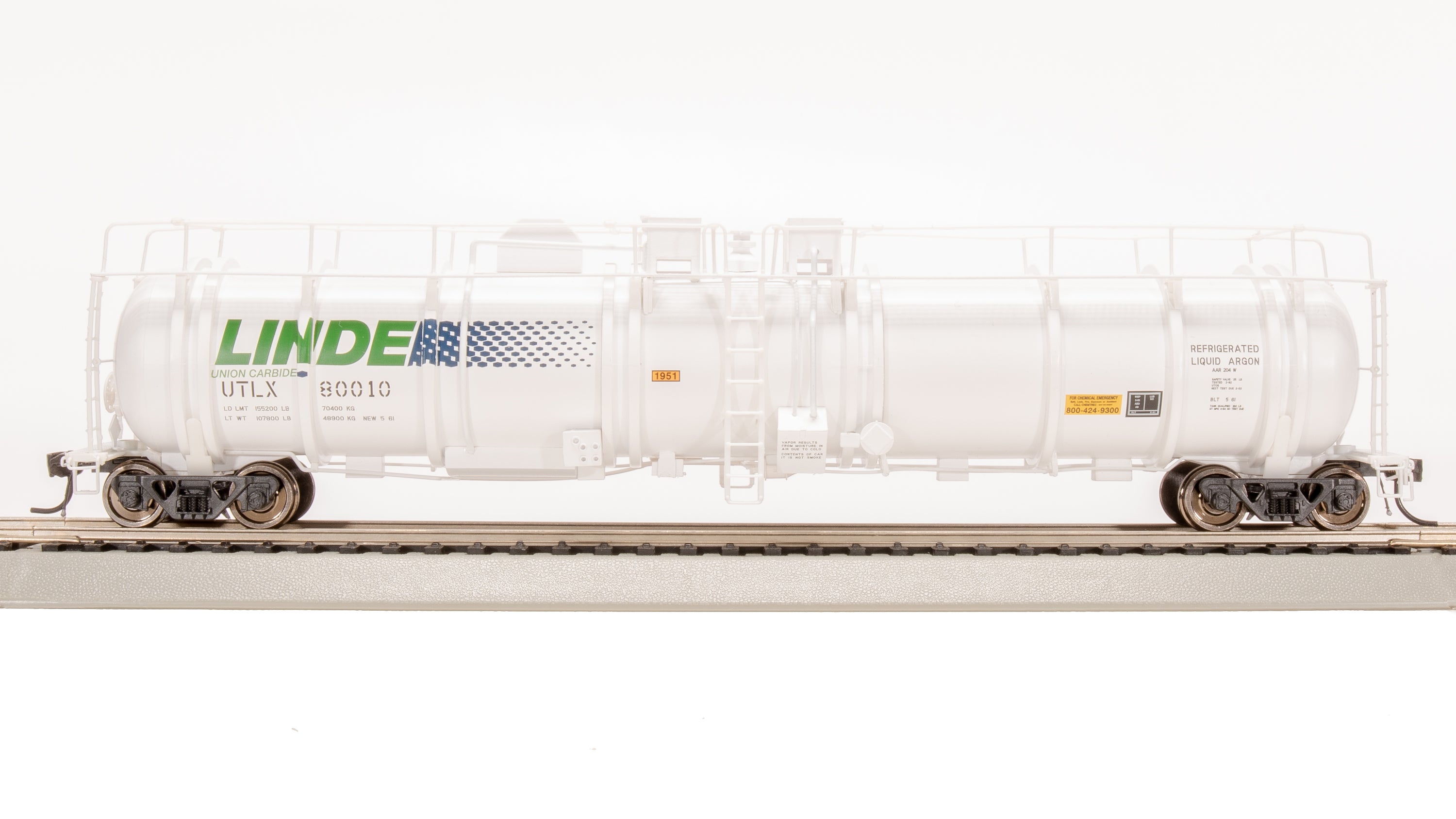 8044 Cryogenic Tank Car, Linde Type A, Single Car, HO