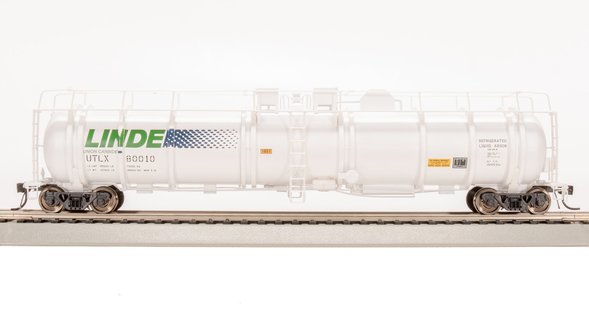 8044 Cryogenic Tank Car, Linde Type A, Single Car, HO