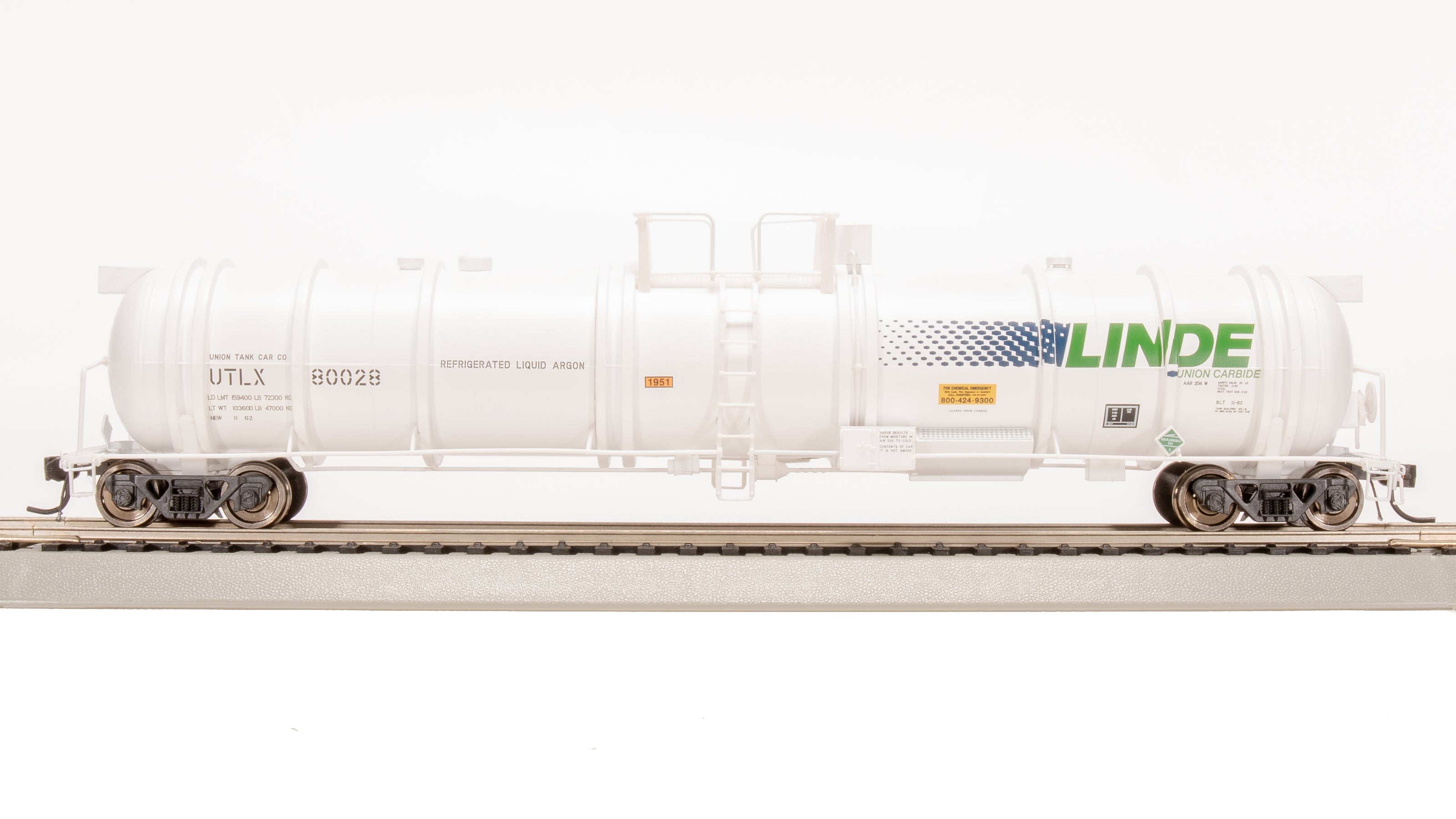 8045 Cryogenic Tank Car, Linde Type C, Single Car, HO