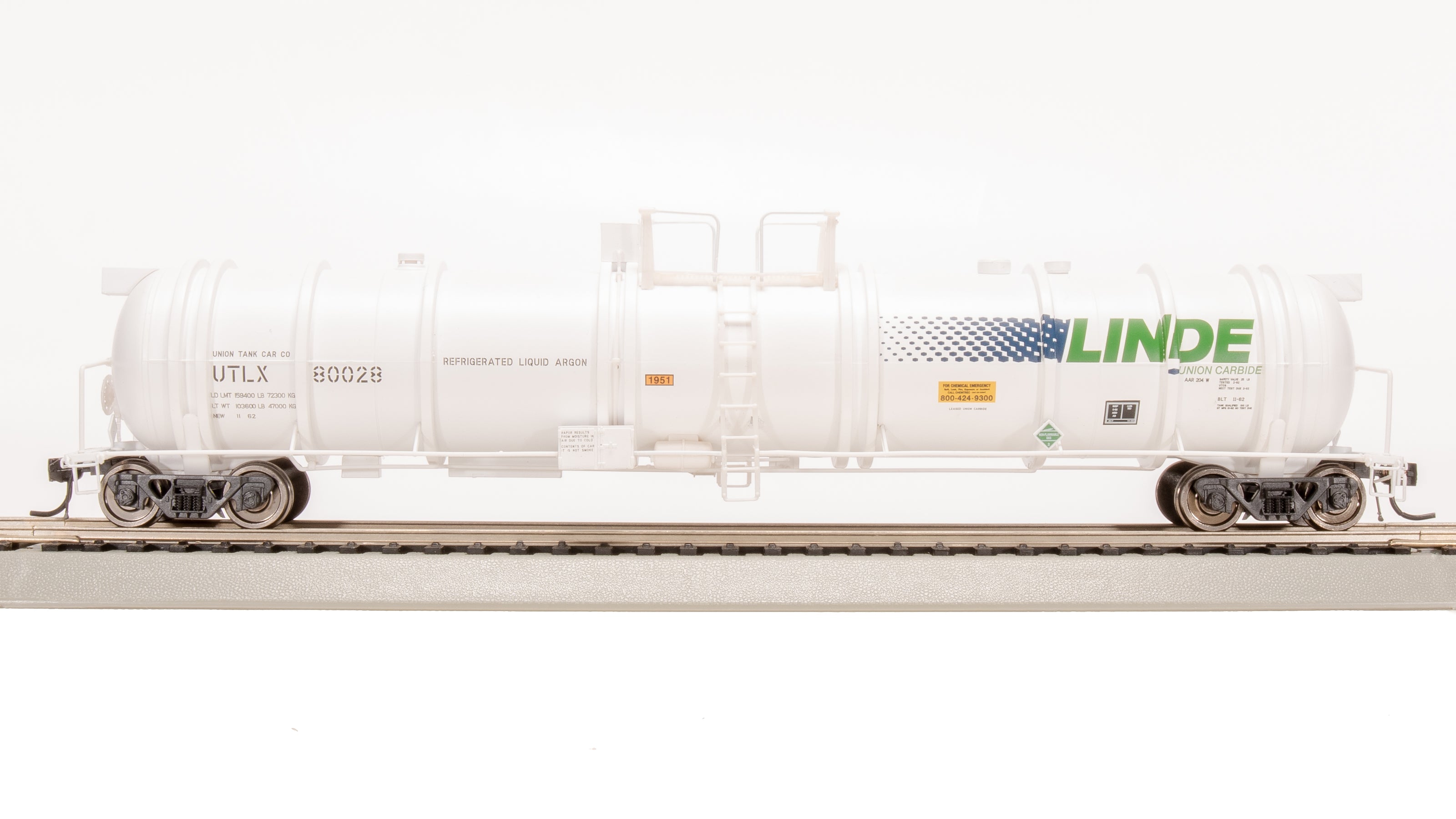 8045 Cryogenic Tank Car, Linde Type C, Single Car, HO