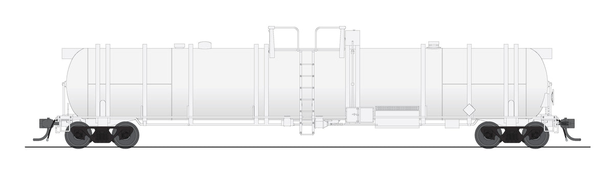 8050 Cryogenic Tank Car, Unlettered, Painted White, Single Car, Type C