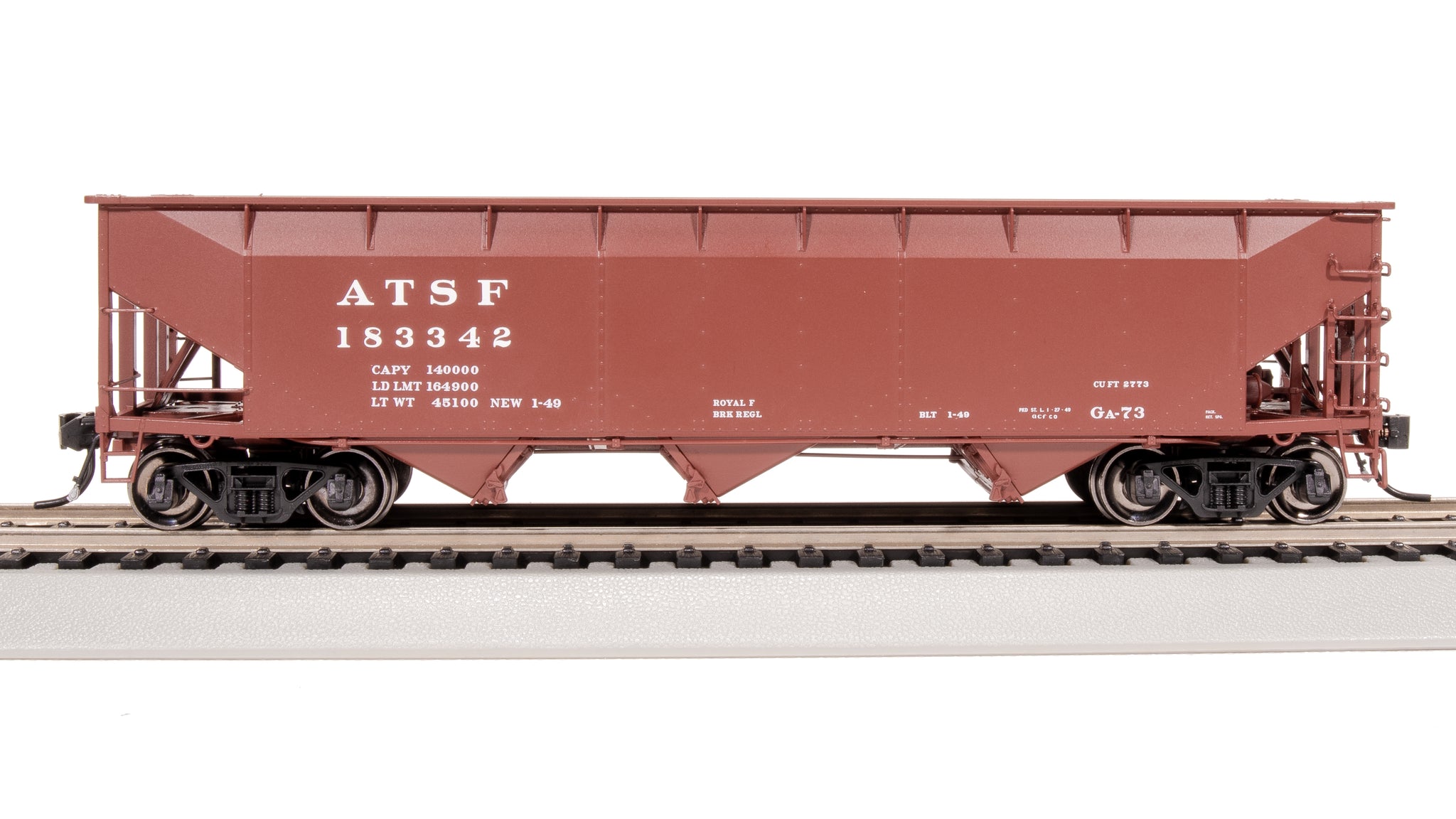 8102 AAR 70-ton Triple Hopper, ATSF (GA-73), #183357, HO