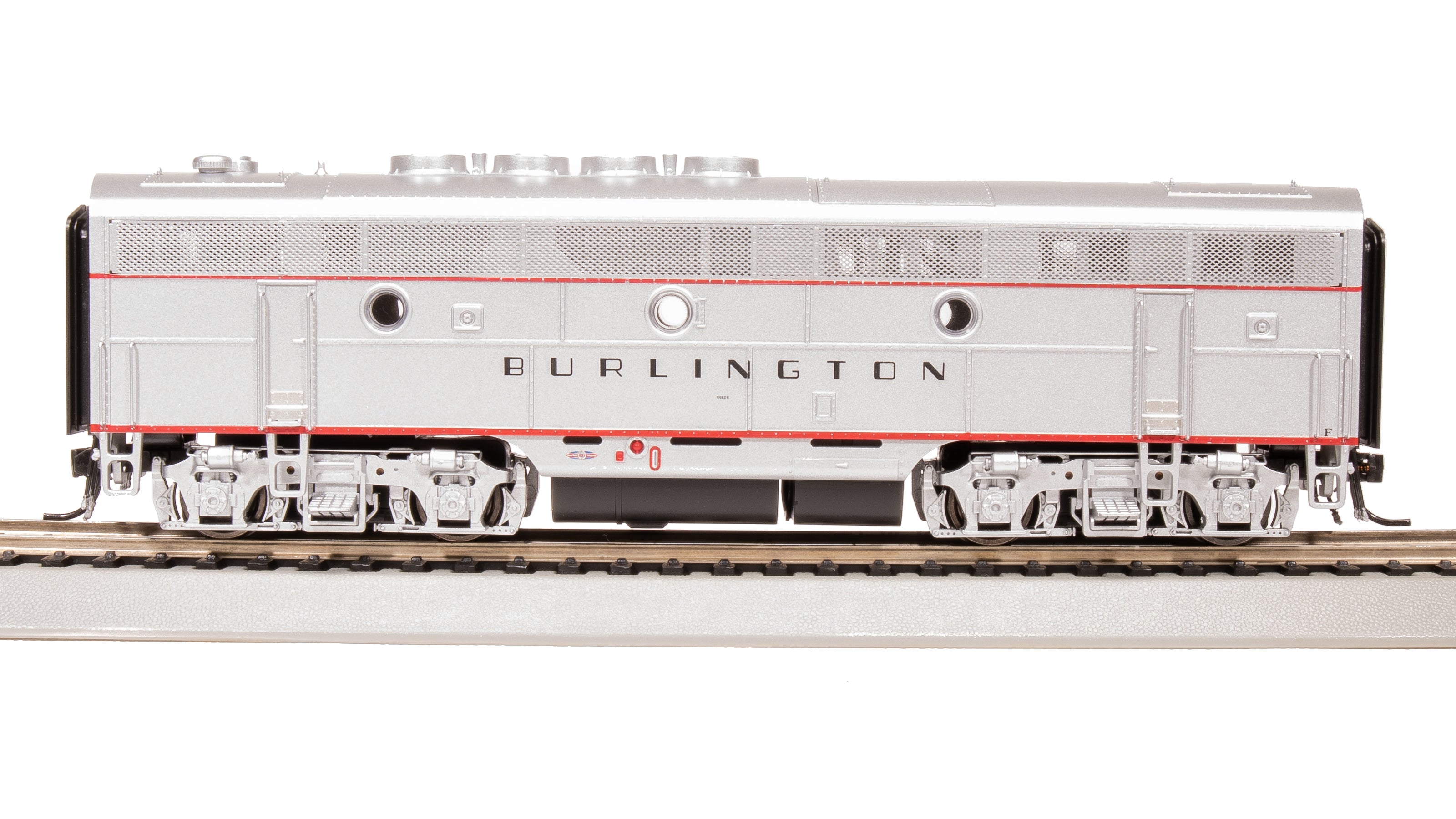 8162 EMD F3 A/B, CBQ 9960A/9960B, Aluminum w/ Black Nose Stripes, A-un