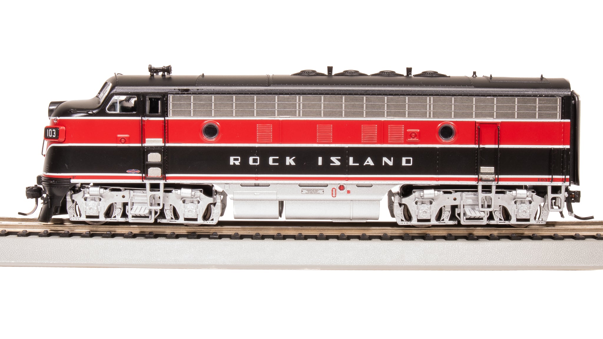8202 EMD F7A, CRIP 115, Red/Black w/ Aluminum Trucks, Paragon4 Sound/D