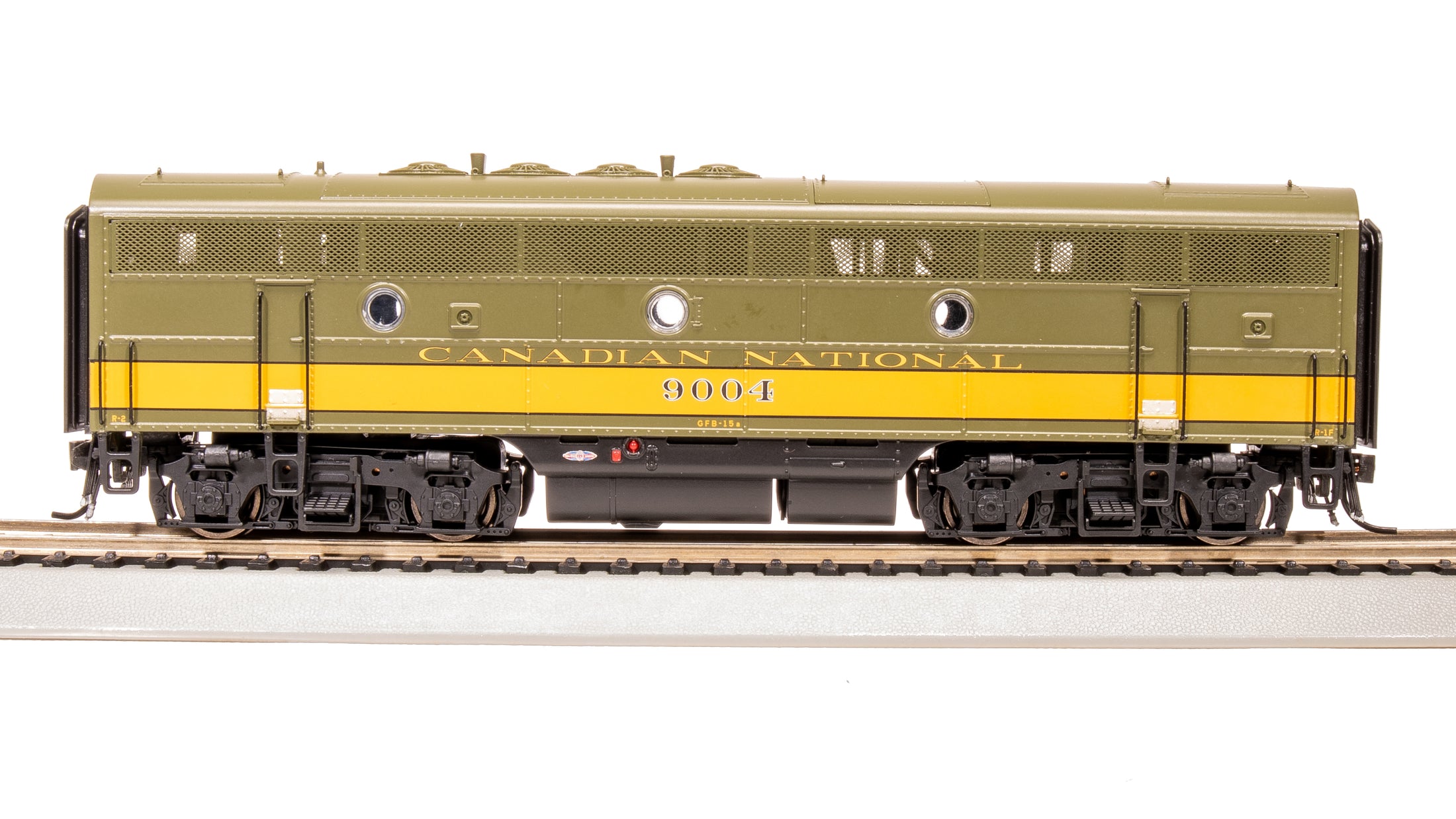 REFURBISHED R8333 EMD F3B, CN 9004, Olive Green & Imitation Gold, No-S