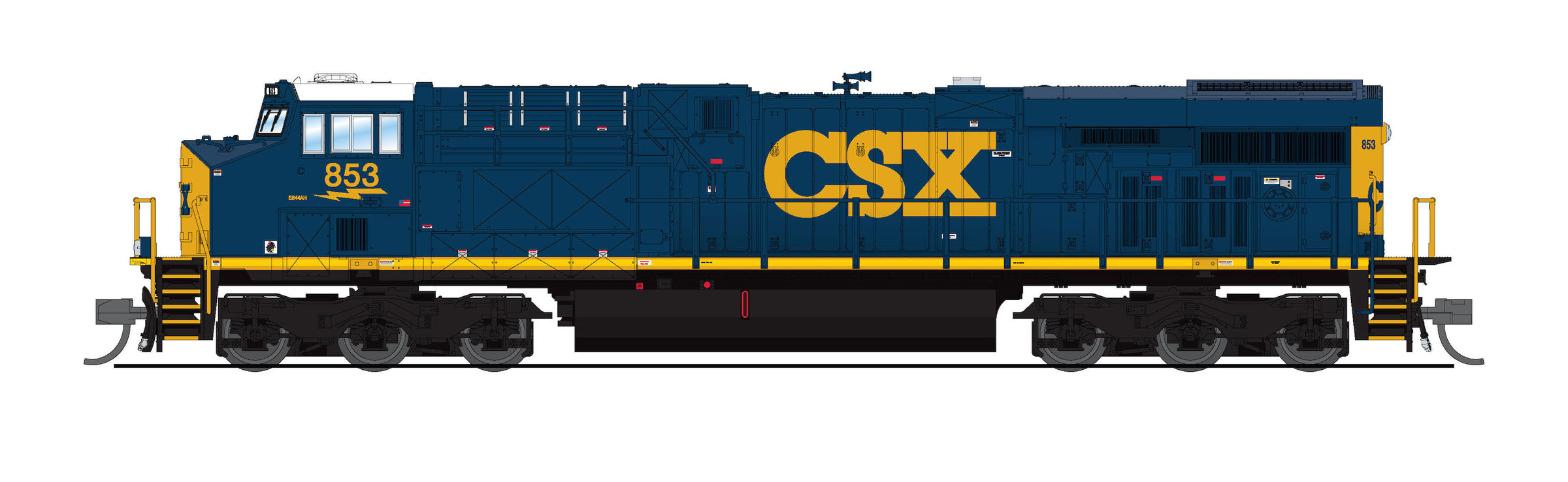 8617 GE ES44AC, CSX 853, YN3 Paint, Paragon4 Sound/DC/DCC, N