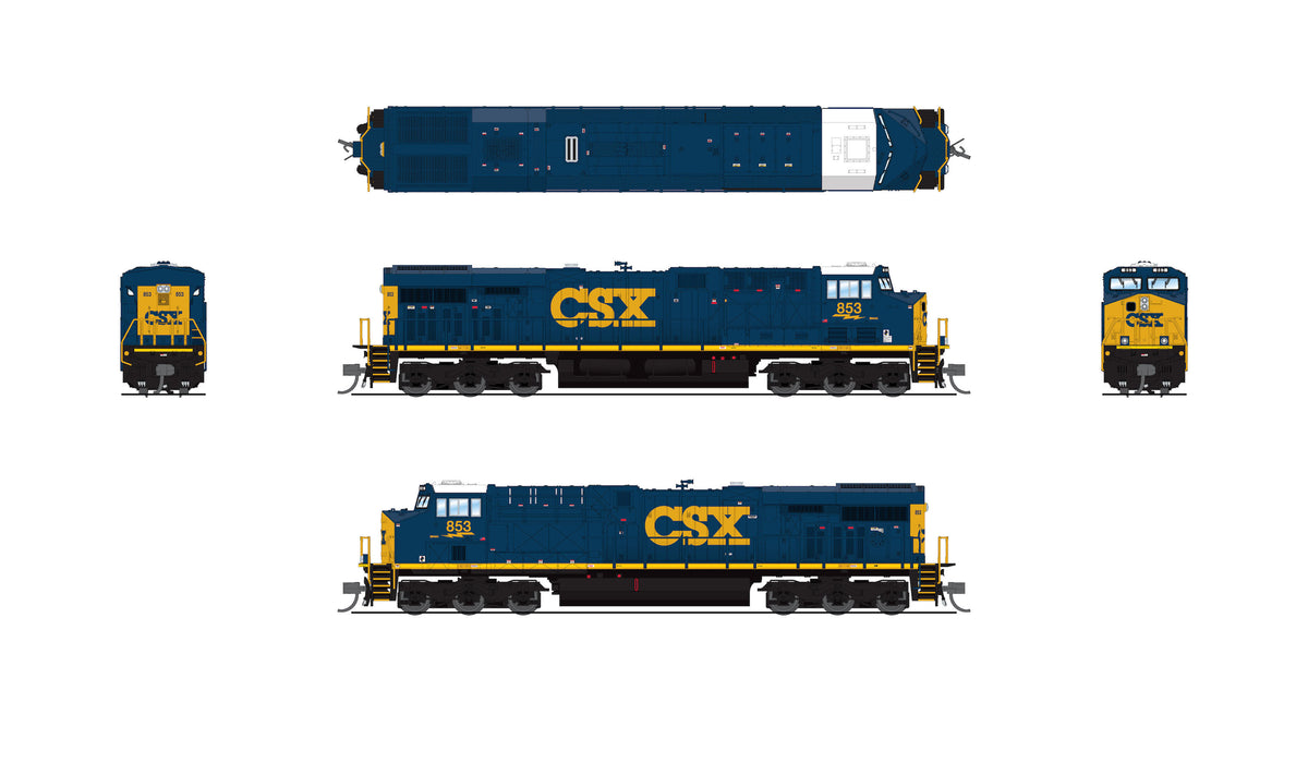 8617 GE ES44AC, CSX 853, YN3 Paint, Paragon4 Sound/DC/DCC, N