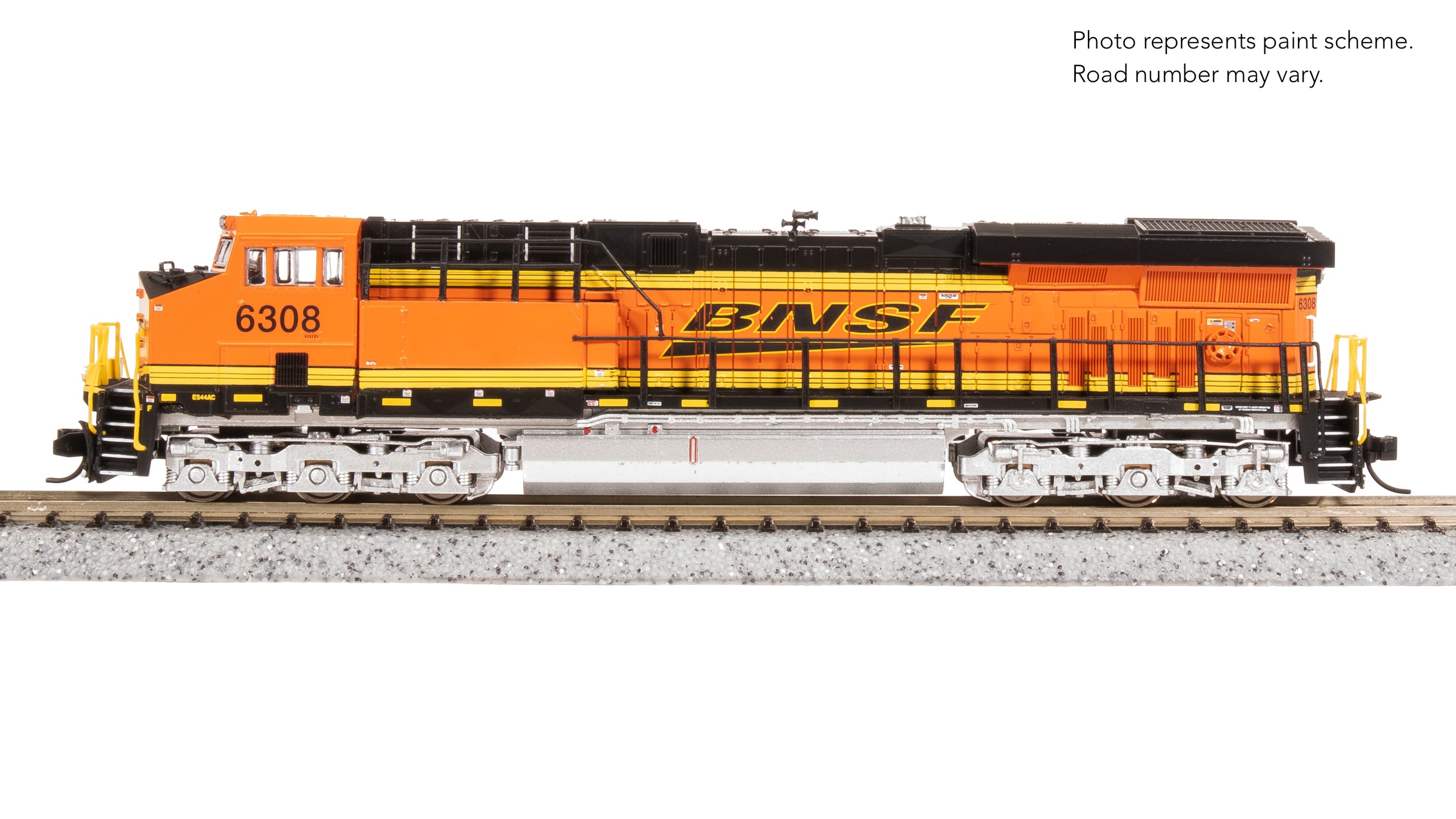 8628 GE ES44AC, BNSF 6308, Swoosh Scheme, No-Sound / DCC-Ready, N