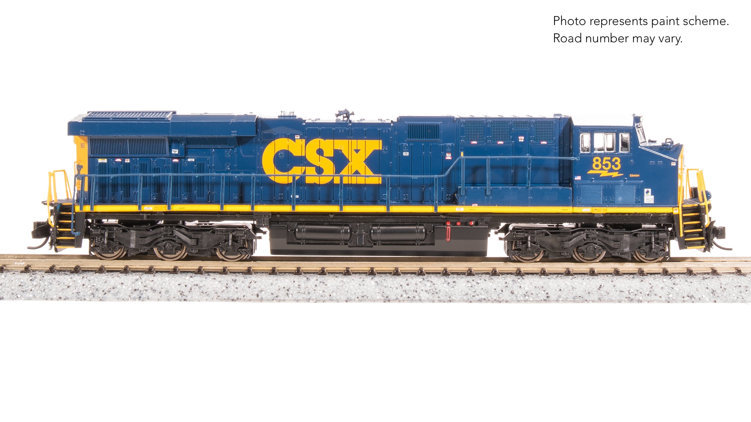 8635 GE ES44AC, CSX 853, YN3 Paint, No-Sound / DCC-Ready, N
