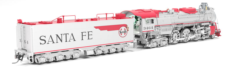 8867 ATSF 3460 Class 4-6-4, #3464, Aluminum Shadowline Fantasy Scheme,