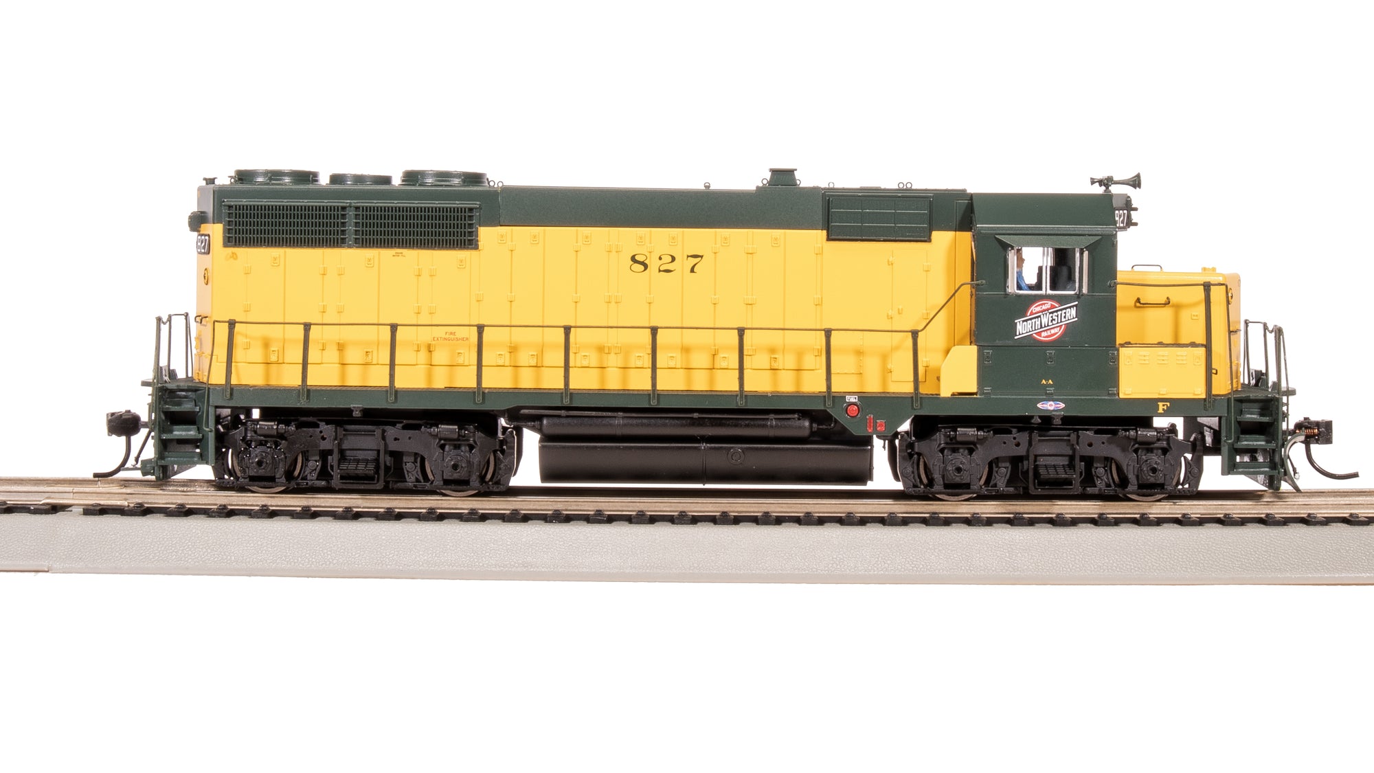 8890 EMD GP35, CNW 827, Green & Yellow, Paragon4 Sound/DC/DCC, HO