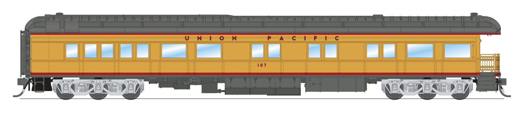 8958 Union Pacific Business Car #107, HO Scale