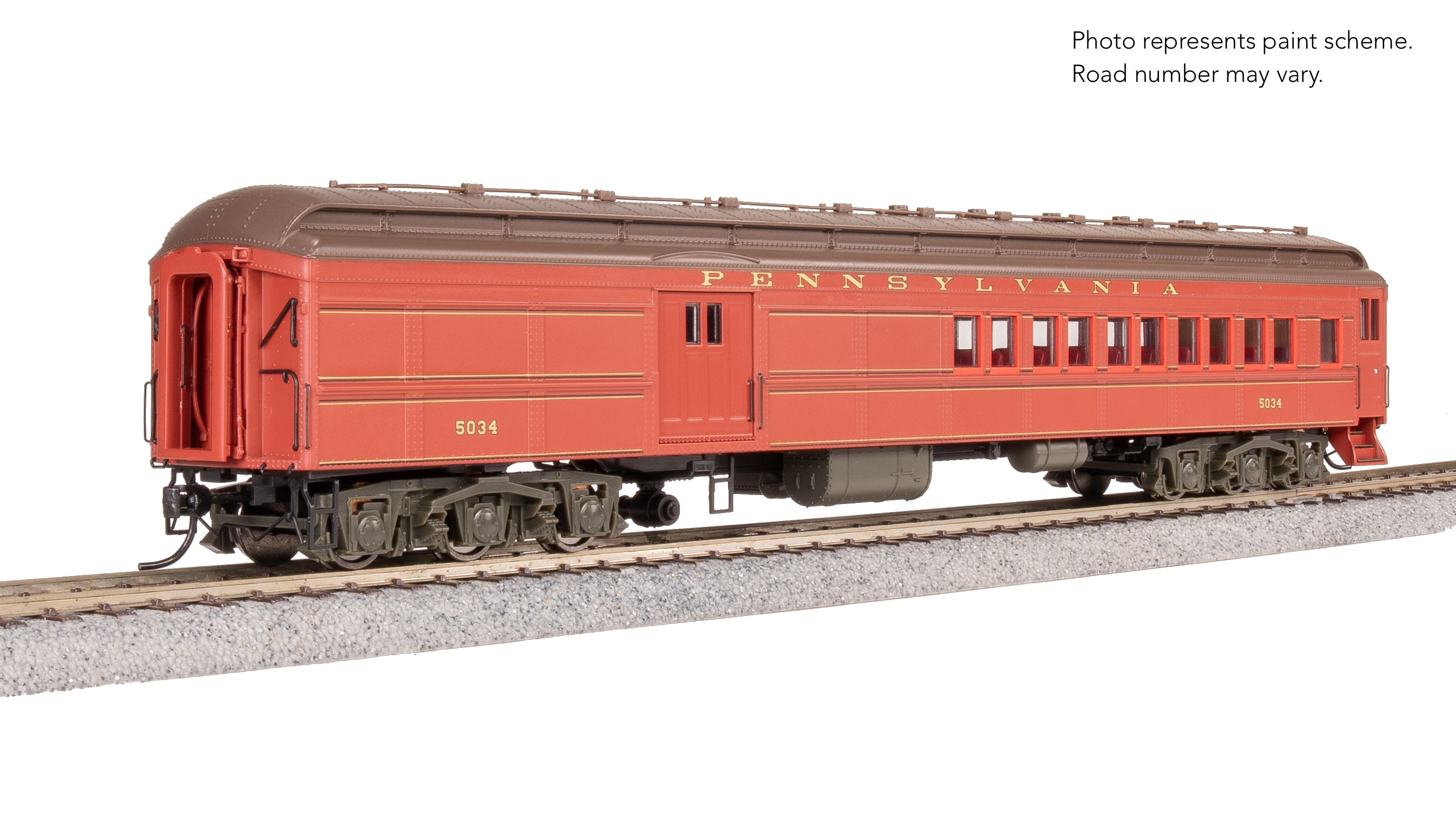 8980 PB70 Coach-Baggage Combine, PRR 5034, 1930's Paint, HO Scale