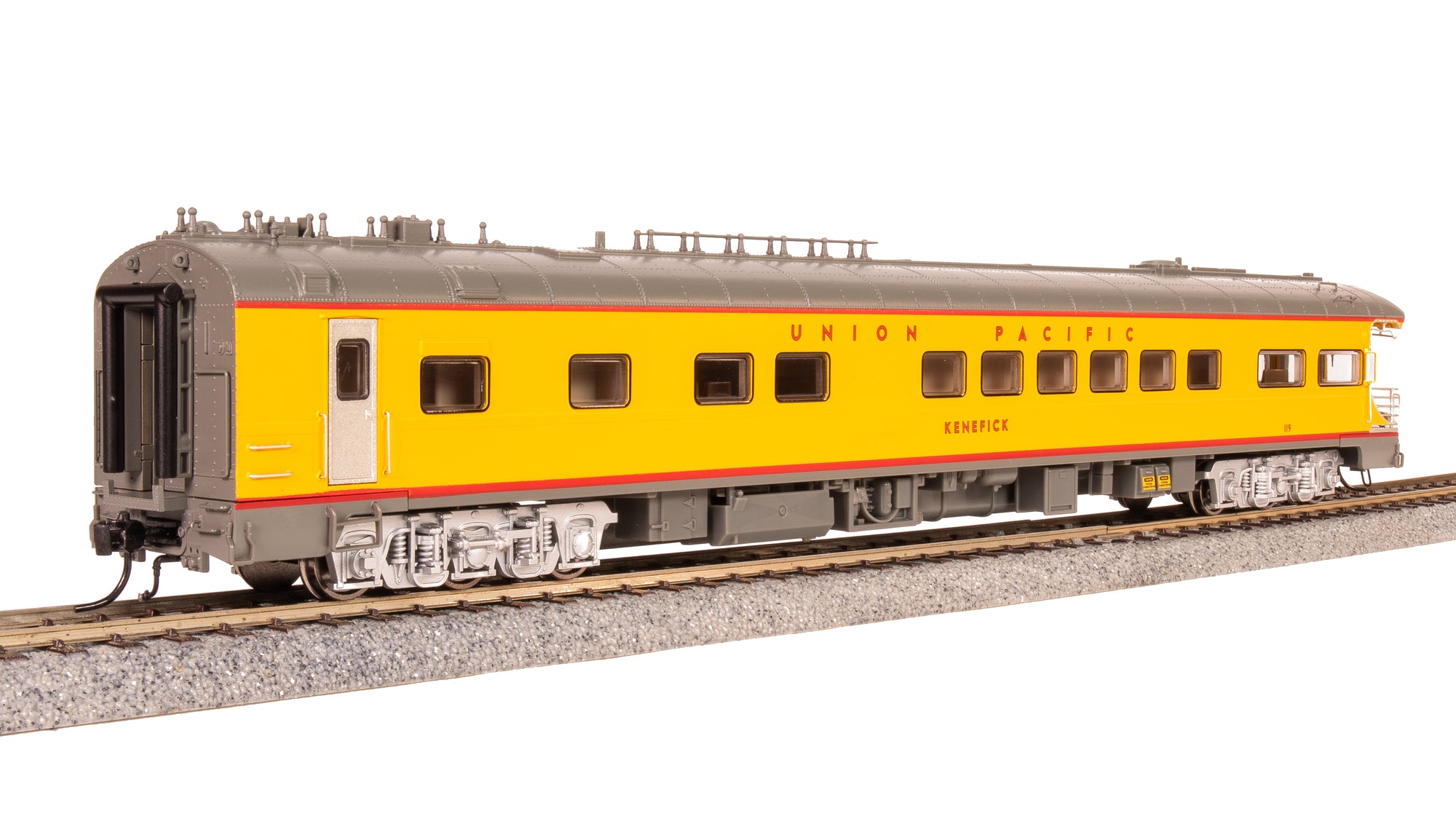 9012 Union Pacific Business Car, UP #119 "Kenefick", UP Shield on Rear