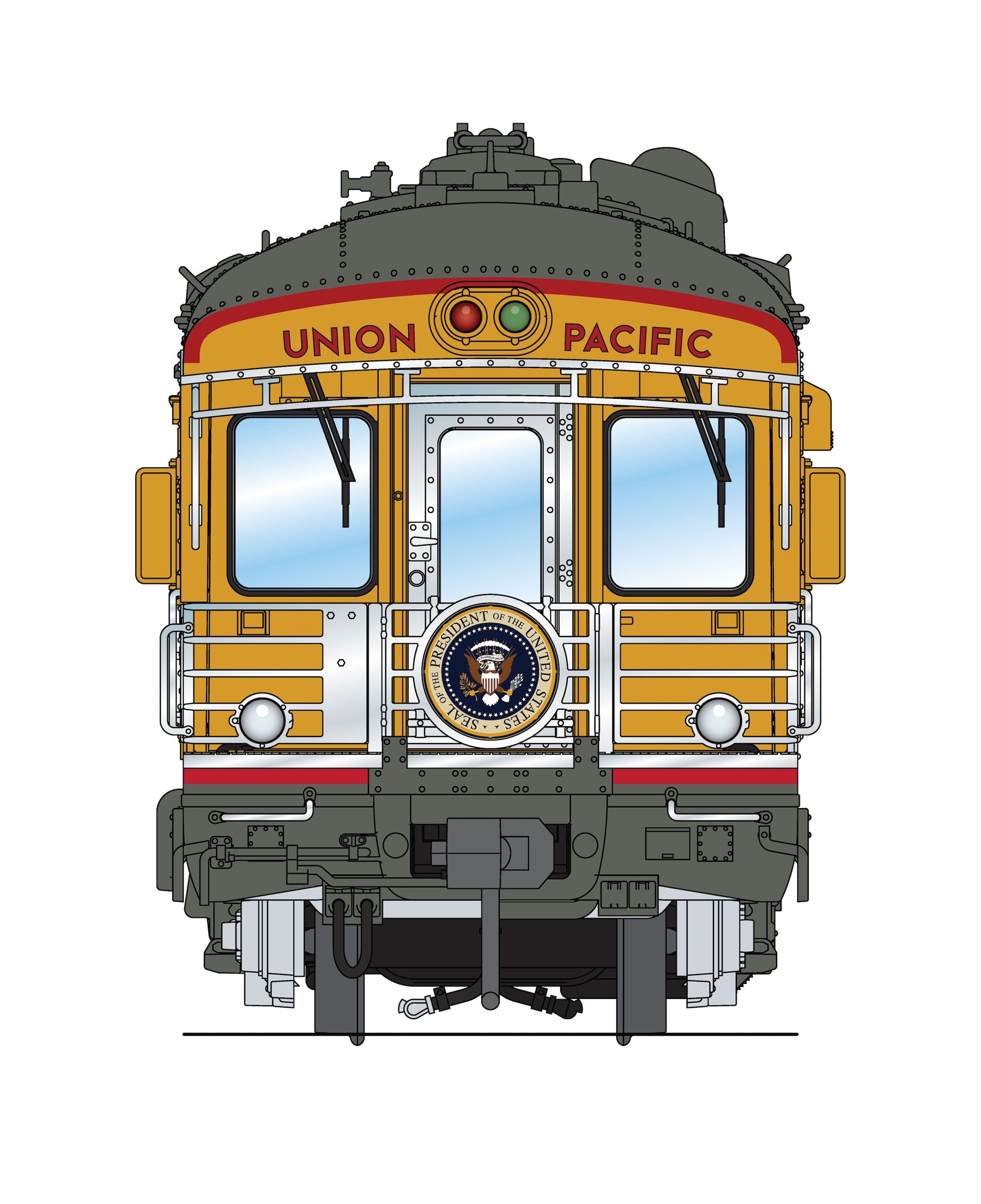 9014 Union Pacific Business Car, UP #119 "Kenefick", "George Bush Fune