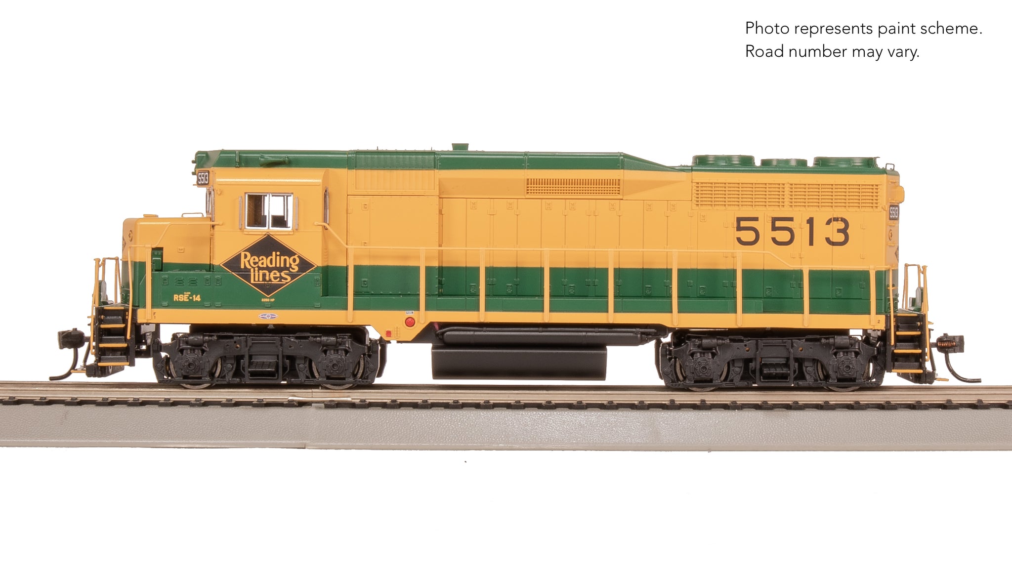 9155 EMD GP30, RDG 5513, Green & Yellow, No-Sound/DCC-Ready, HO