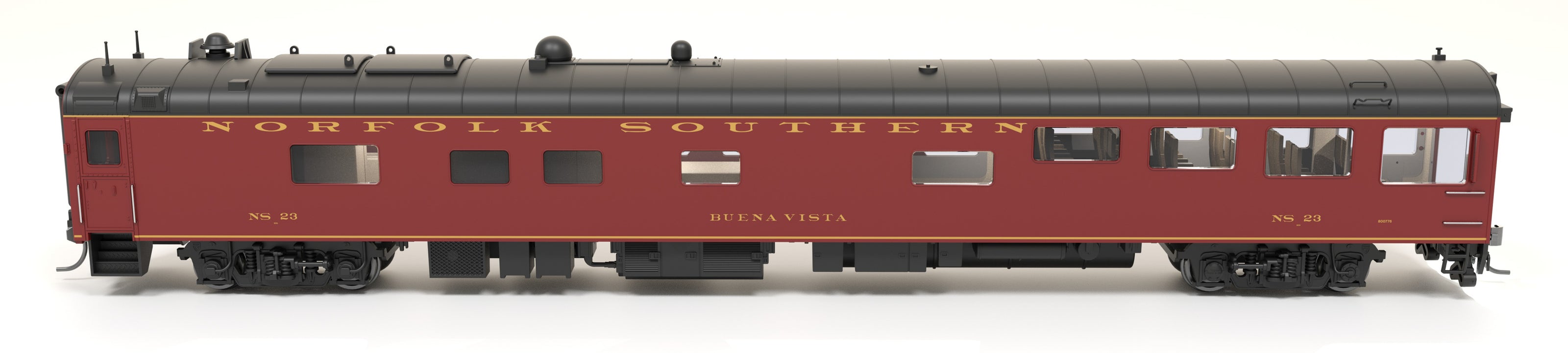 9162 NS Track Inspection Car, NS 23, "Buena Vista", Tuscan Scheme, HO