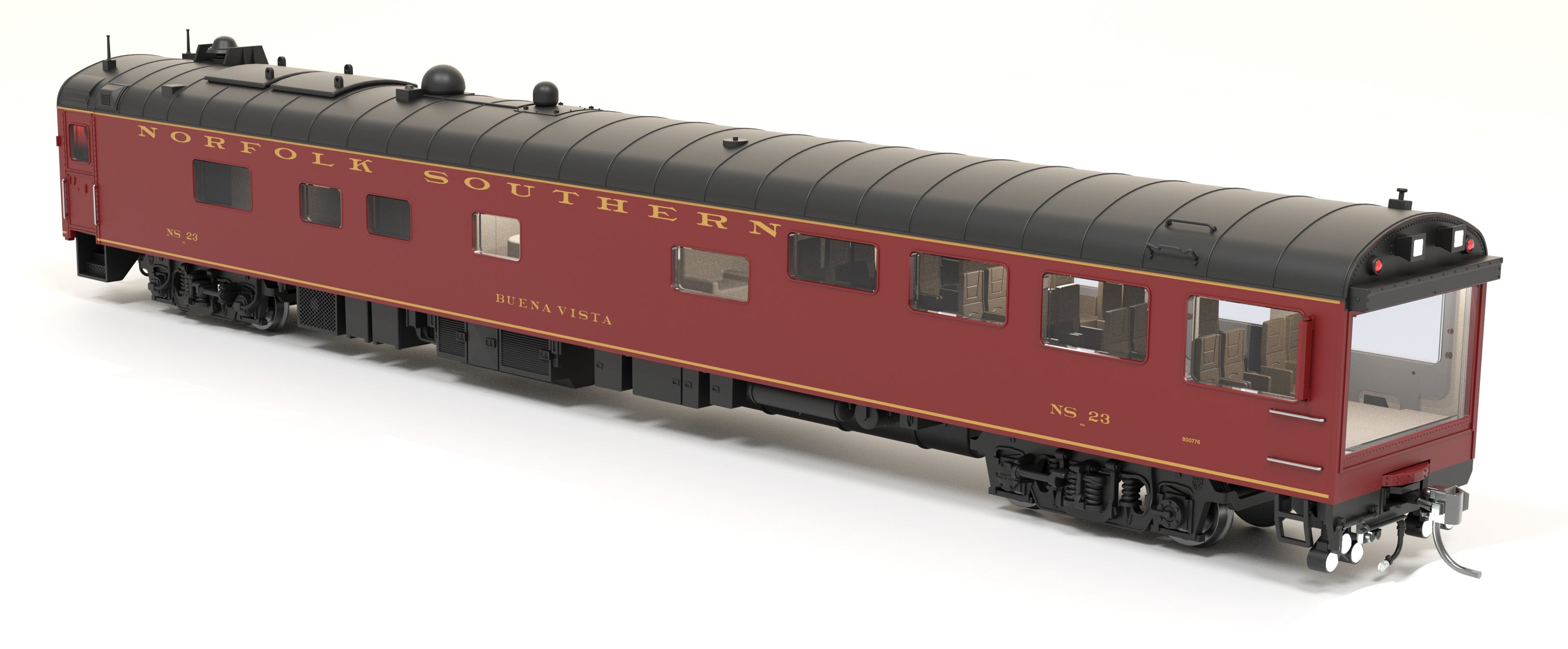 9162 NS Track Inspection Car, NS 23, "Buena Vista", Tuscan Scheme, HO