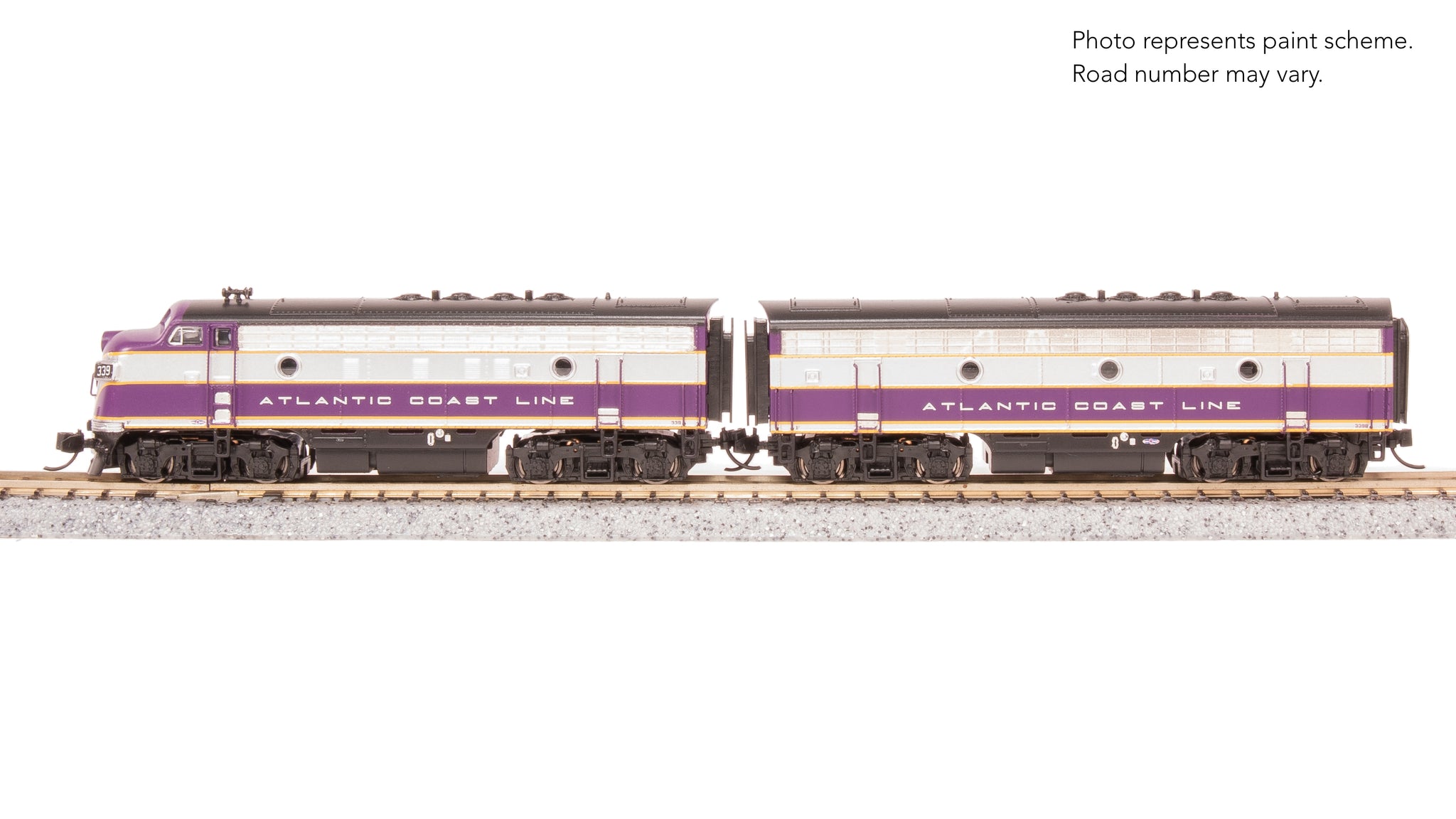 9200 EMD F3 A/B, ACL 339/339B, Purple & Silver, A-unit Paragon4 Sound/