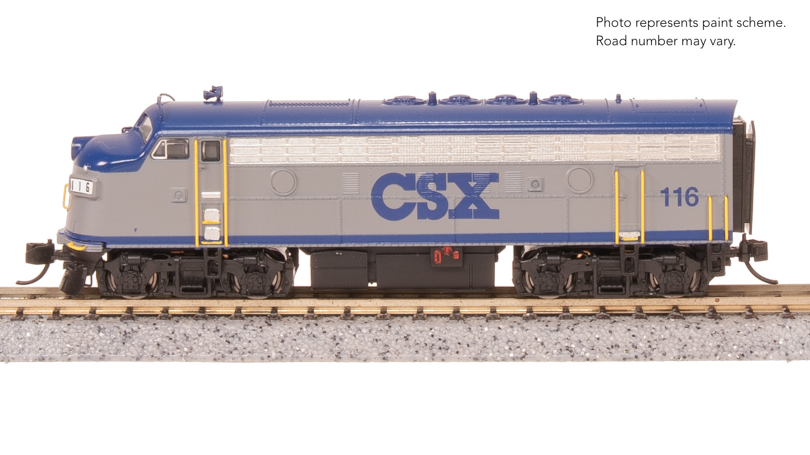 9264 EMD F7A, CSX 116, Blue & Light Gray, Paragon4 Sound/DC/DCC, N (Ho