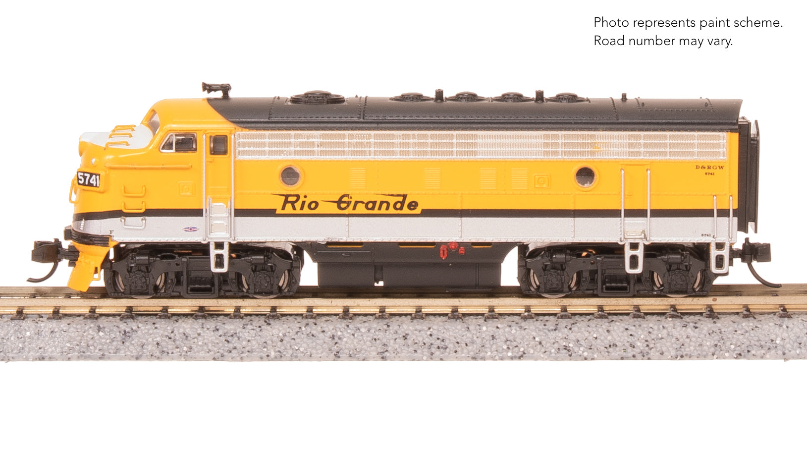 9265 EMD F7A, DRGW 5741, Single Stripe Scheme, Paragon4 Sound/DC/DCC,
