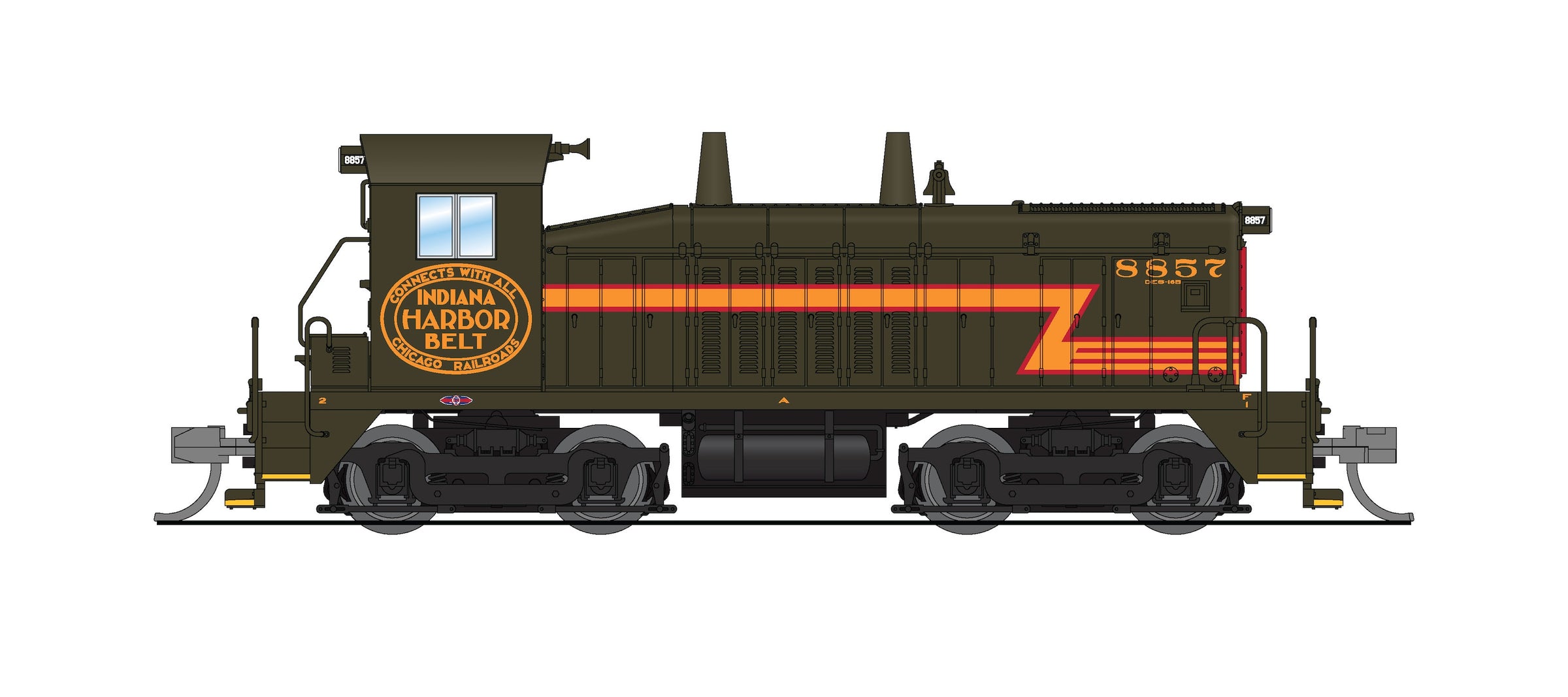 9362 EMD SW7 Switcher, IHB 8857, Delivery Scheme, Paragon4 Sound/DC/DC