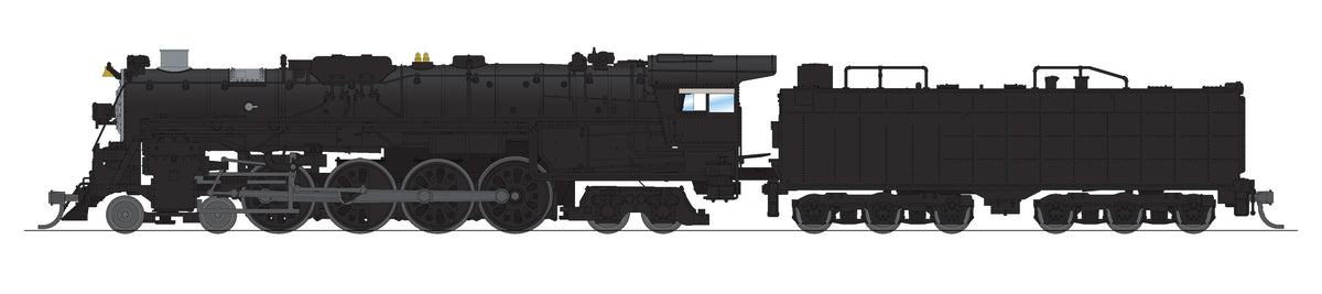9416 ATSF 4-8-4, Unlettered, No-Sound / DCC-Ready, N
