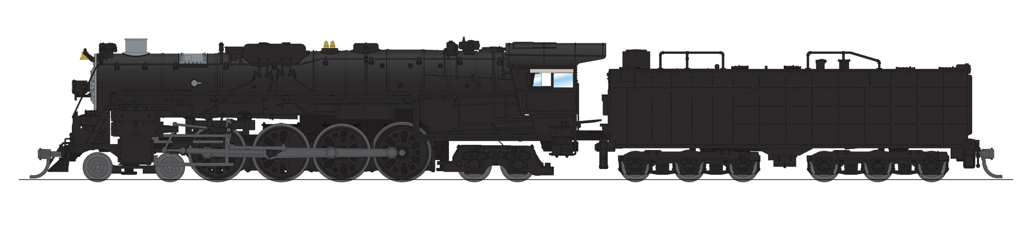 9416 ATSF 4-8-4, Unlettered, No-Sound / DCC-Ready, N