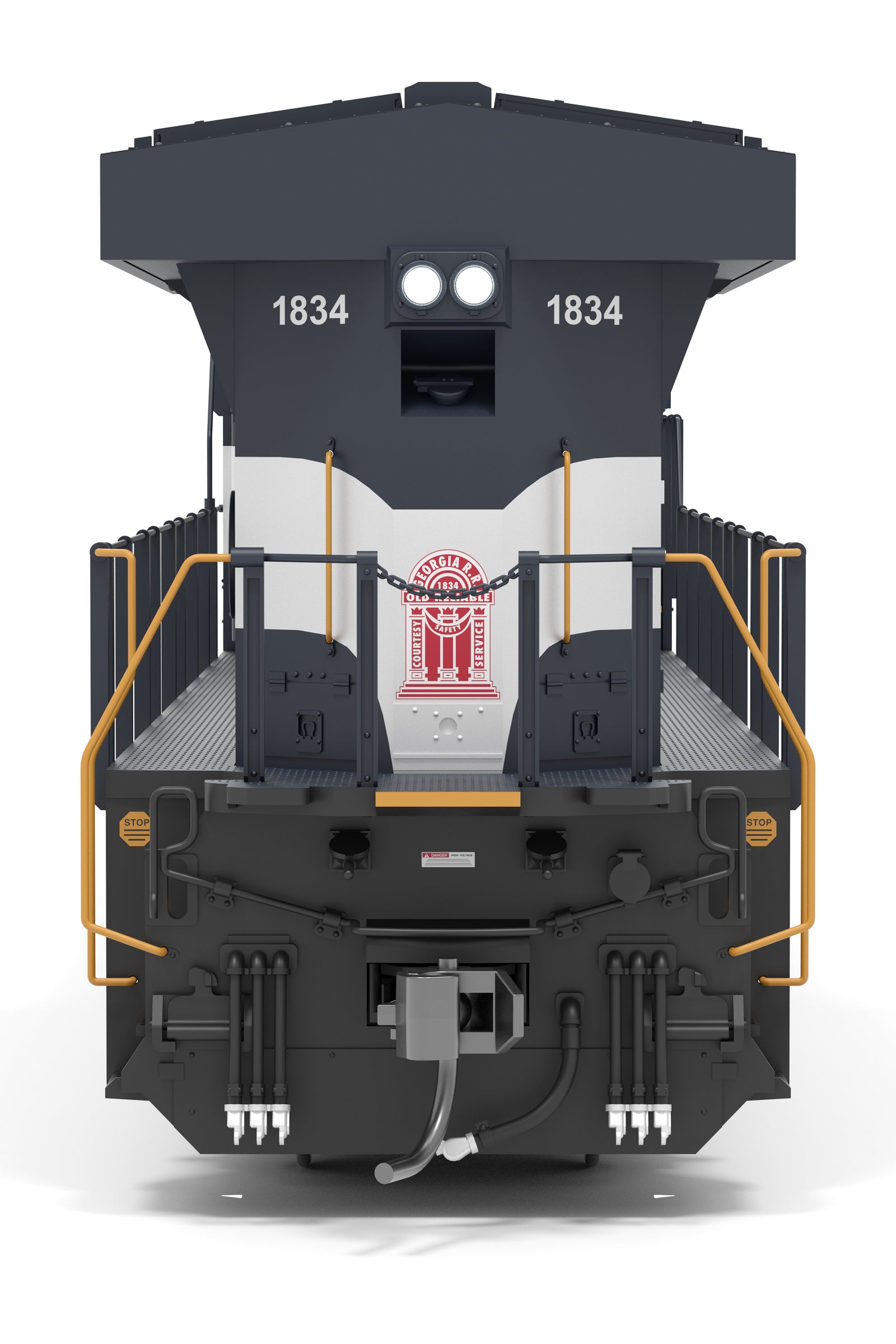 9442 GE ES44AC, CSX 1834, Georgia Railroad Heritage Locomotive, Parago