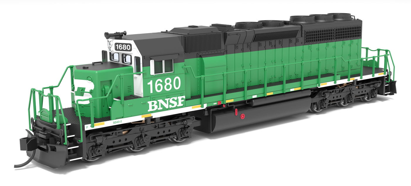 9462 EMD SD40-2, BNSF 1680, BN Black/Green/White w/ Patch, Paragon4 So