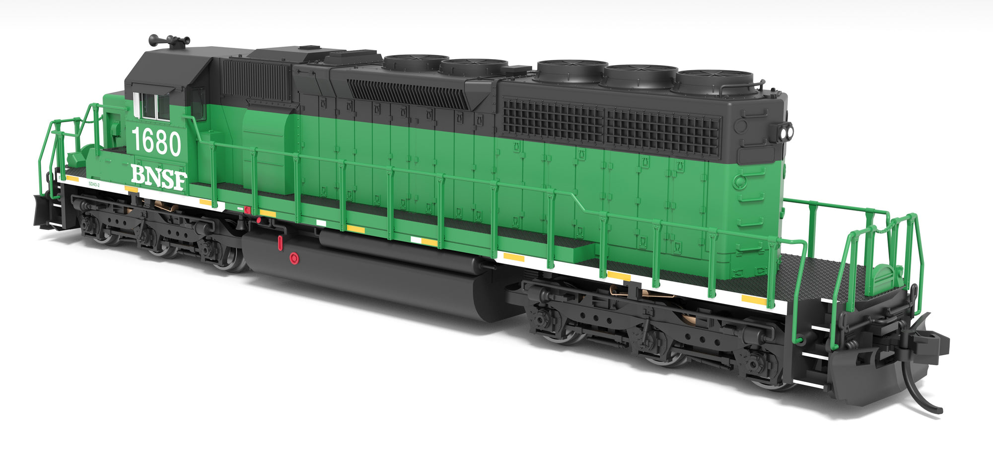 9462 EMD SD40-2, BNSF 1680, BN Black/Green/White w/ Patch, Paragon4 So
