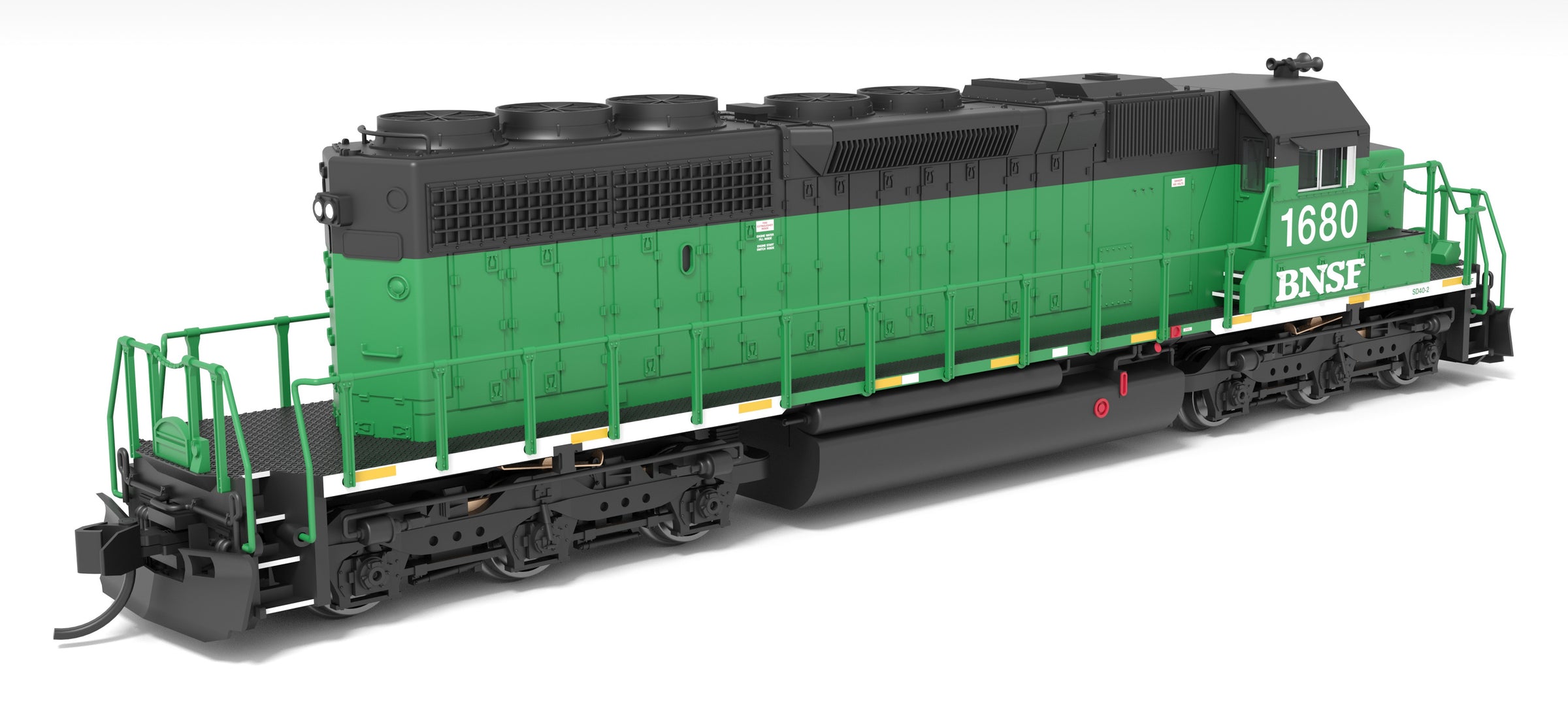 9462 EMD SD40-2, BNSF 1680, BN Black/Green/White w/ Patch, Paragon4 So