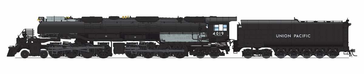 9522 UP Big Boy 4-8-8-4, #4019, w/ Experimental Smoke Deflectors, No-S