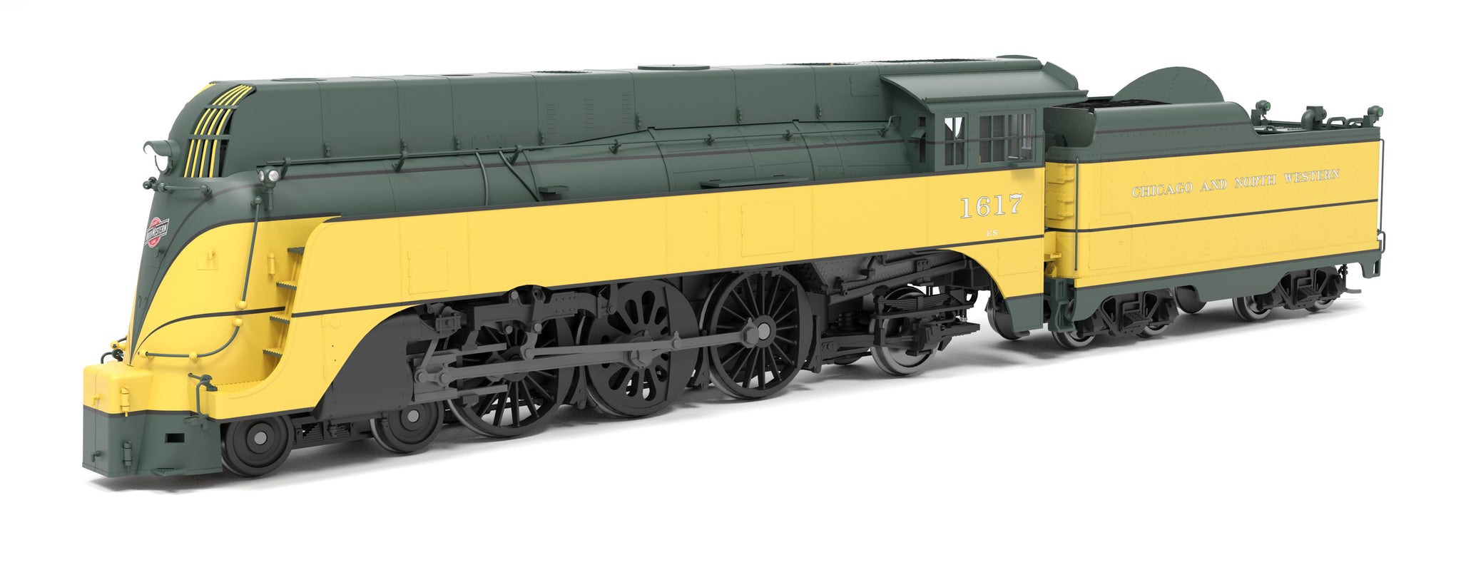 9540 C&NW 4-6-2 "Yellow Jacket", #1617, 1942 Appearance, Paragon4 Soun