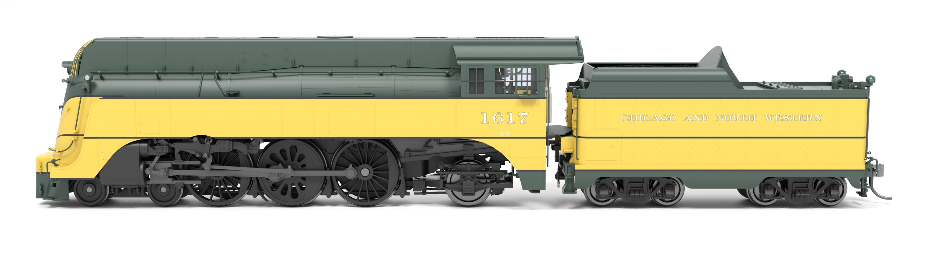 9540 C&NW 4-6-2 "Yellow Jacket", #1617, 1942 Appearance, Paragon4 Soun