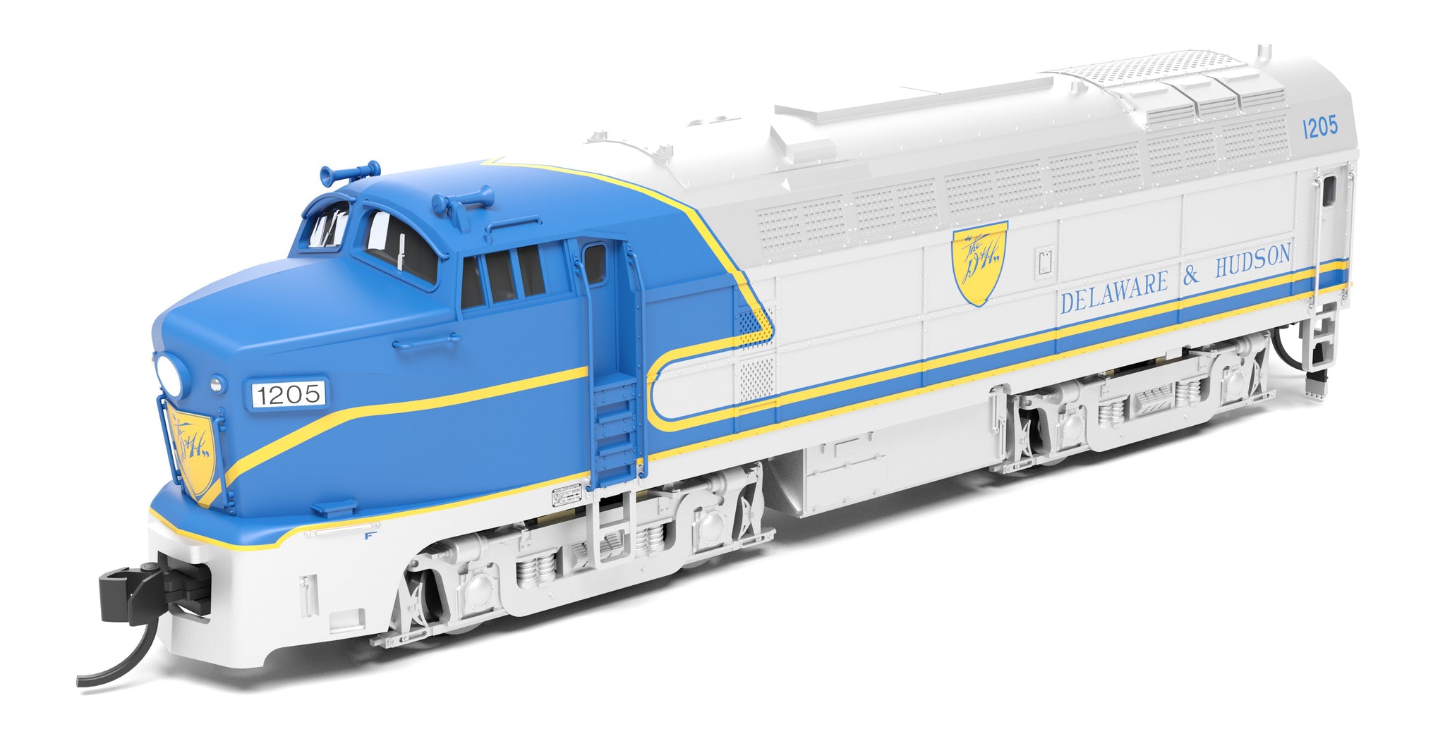 9642 D&H Sharknose, RF-16 A, 1216, Blue Warbonnet, No-Sound / DCC-Read