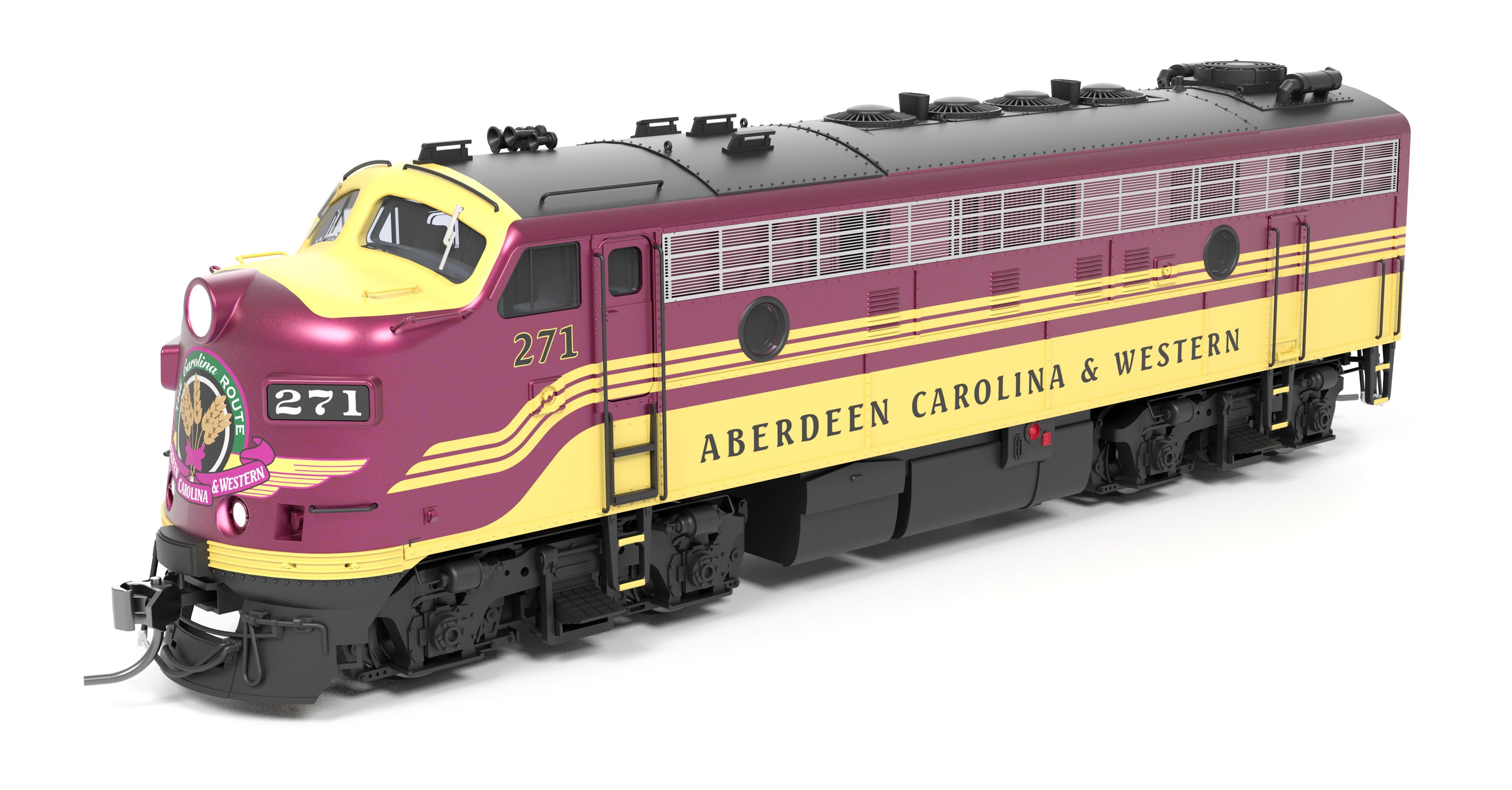 9680 EMD F9A, ACWR 271, Magenta & Yellow, Paragon4 Sound/DC/DCC, HO