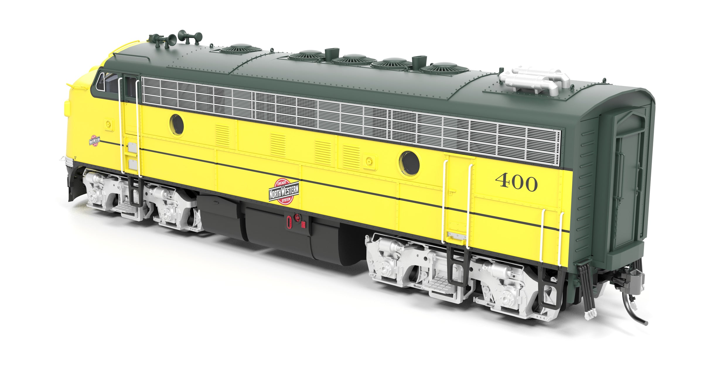 9696 EMD F7A, CNW 401, Executive Scheme, Paragon4 Sound/DC/DCC, HO