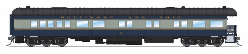 9721 Baltimore & Ohio Business Car #100, Blue & Gray, HO Scale