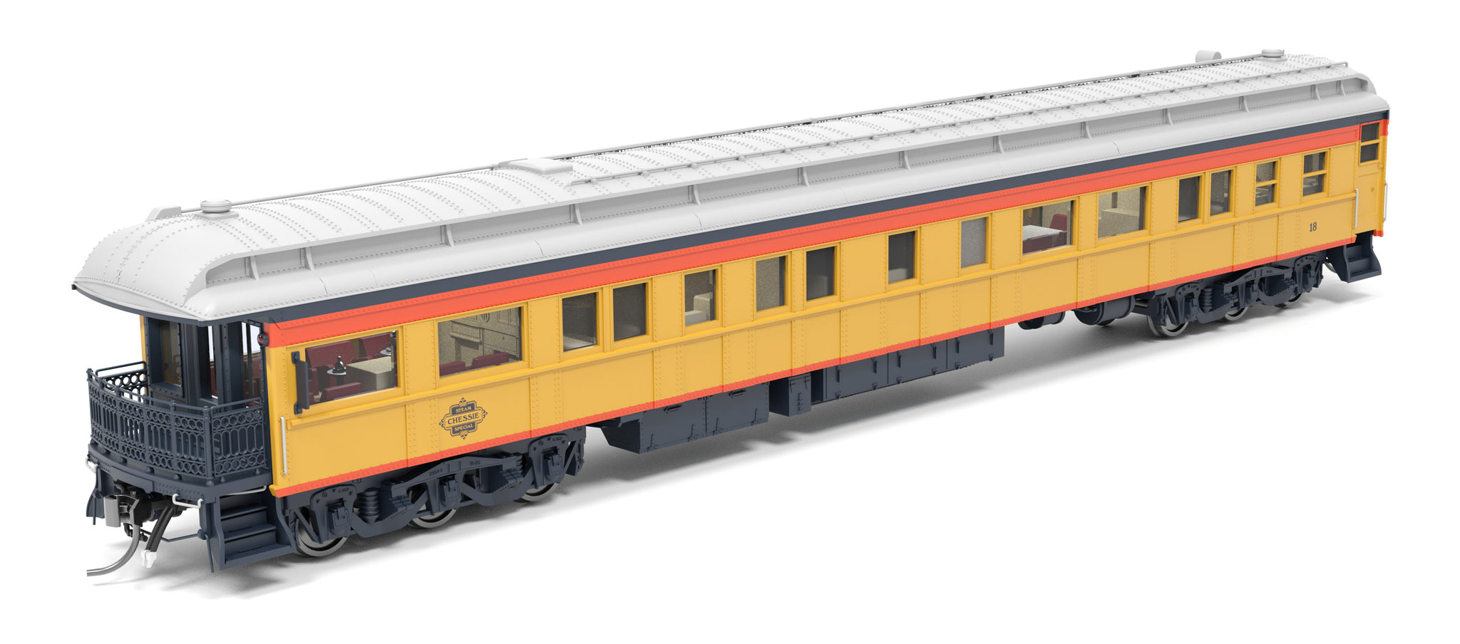 9722 CSS Business Car #18, Chessie Steam Special, HO Scale