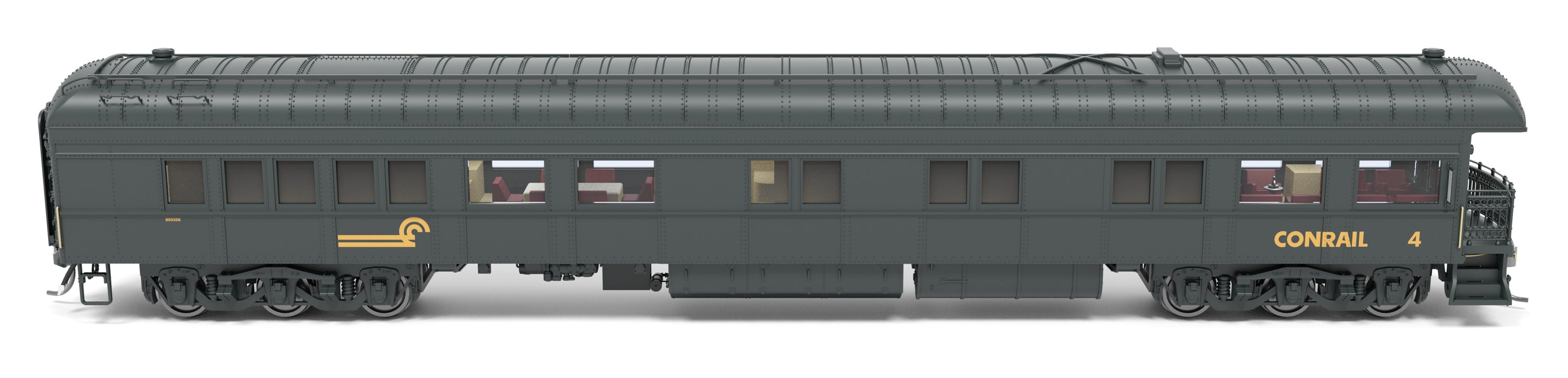 9727 Conrail Business Car #4, Dark Green, HO Scale