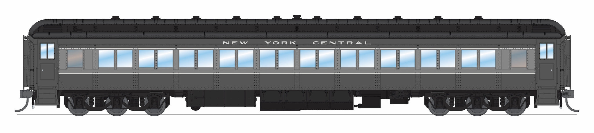 9737 NYC 80' Passenger Coach, Two-tone Gray, HO Scale