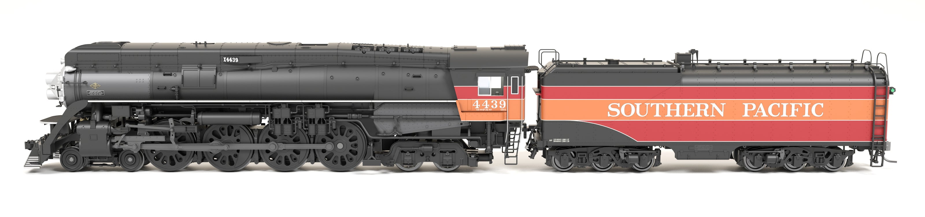 9832 Southern Pacific GS-4 4-8-4, #4444, Deskirted, Partial Daylight P