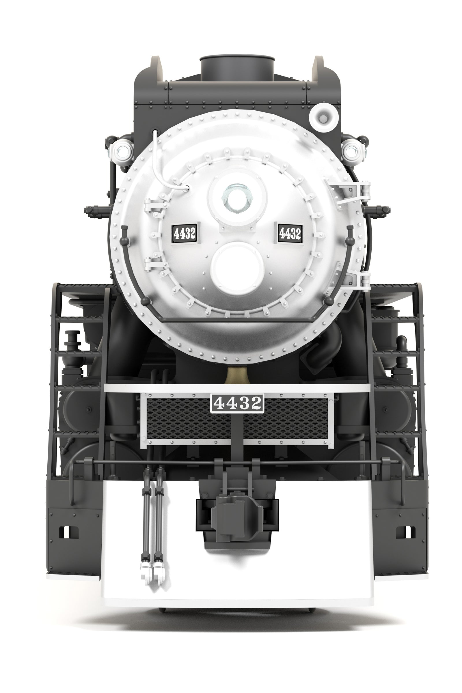 9836 Southern Pacific GS-4 4-8-4, #4445, Deskirted, Painted Black, No