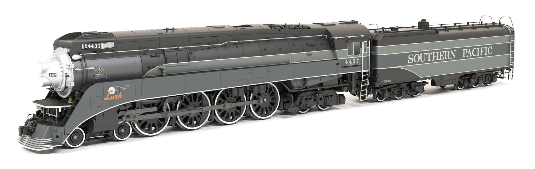9844 Southern Pacific GS-4, #4437, "Lark" Two-Tone Gray Fantasy Paint,