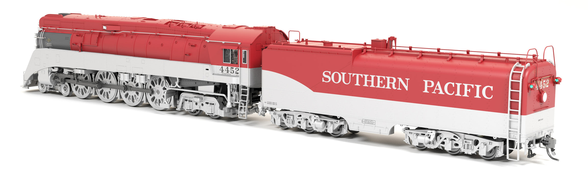 9846 Southern Pacific GS-4, #4452, SP Golden State Fantasy Paint, Para