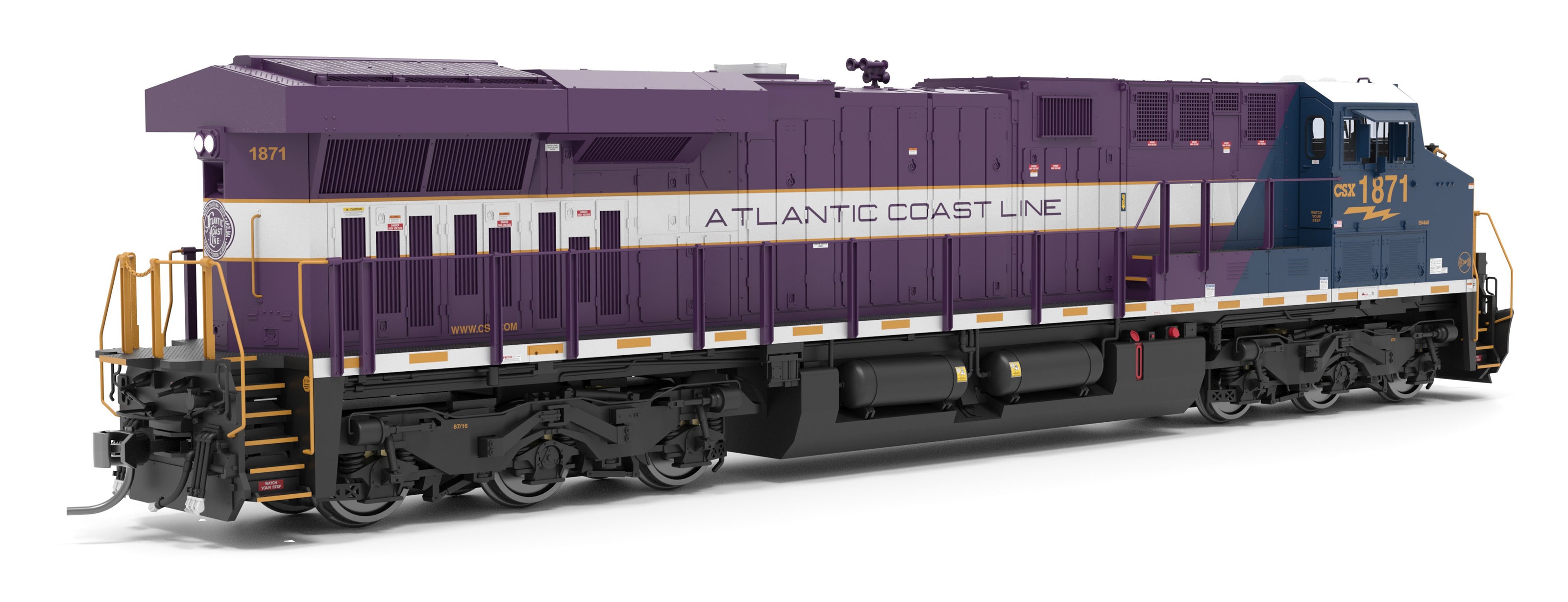 9861 GE ES44AC, CSX 1871, ACL Heritage Paint, No-Sound / DCC-Ready, HO