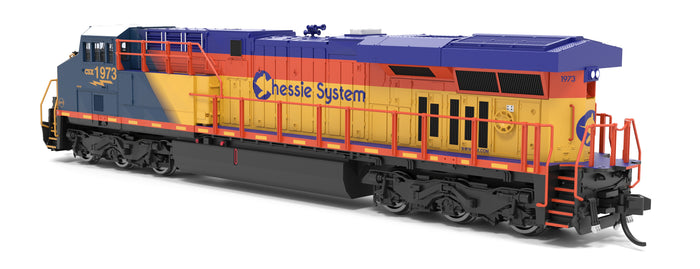 9888 GE ES44AC, CSX 1973, Chessie System Heritage Paint, Paragon4 Soun