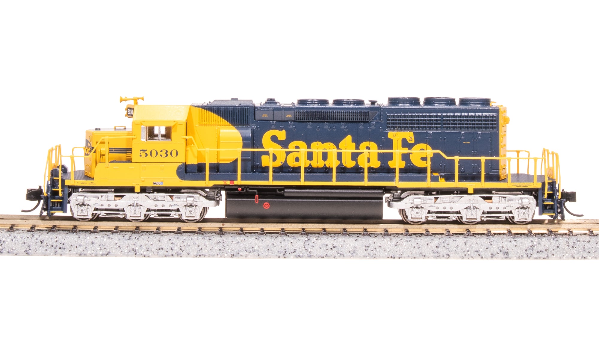 9950 EMD SD40-2, ATSF 5030, Yellow Bonnet, No-Sound / DCC-Ready, N