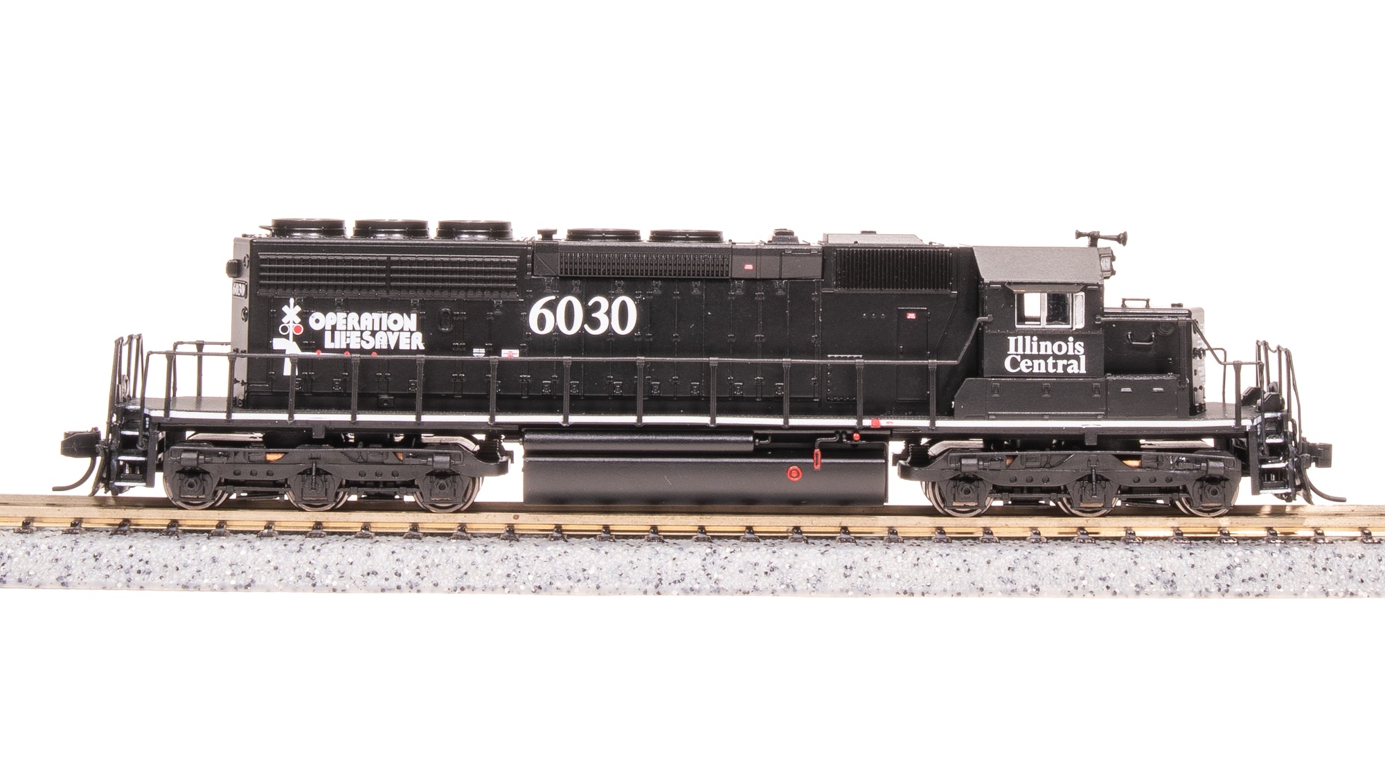 9956 EMD SD40-2, IC 6030, Black Operation Lifesaver, No-Sound / DCC-Re